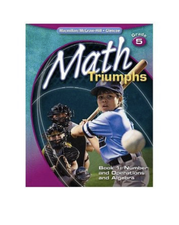 كتاب ‎(Math Triumphs) ,Grade ‎5‎, Student Study Guide, Book ‎1 - www ...